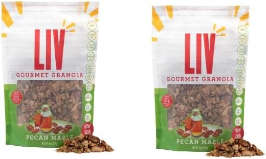 Amazon.com: Liv Gourmet Pecan Maple Granola - 8oz (Pack of 2) | Healthy ...