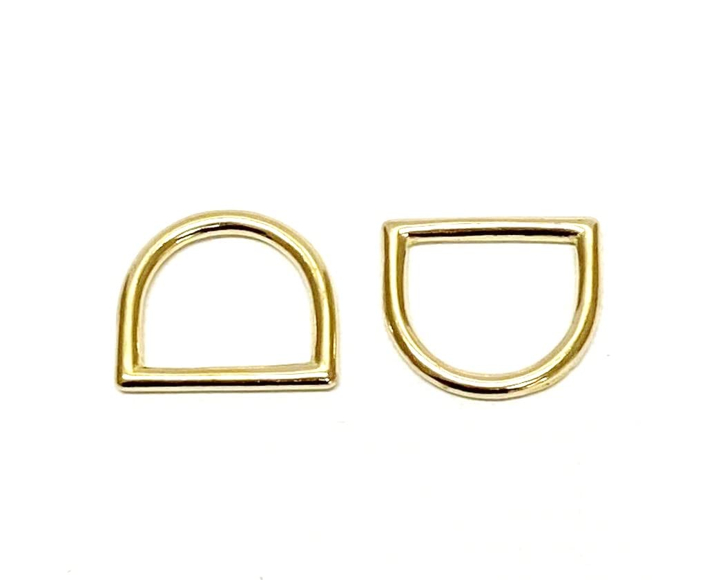 25mm Solid Brass D-Rings x2 Ideal for Dog Leads Collars Horse Reigns ...