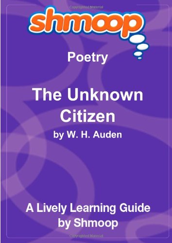The Unknown Citizen: Shmoop Poetry Guide : Amazon.in: Books