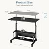 Amazon.com: DUMOS 31.5" Walking Pad Desk, Portable Adjustable Height ...