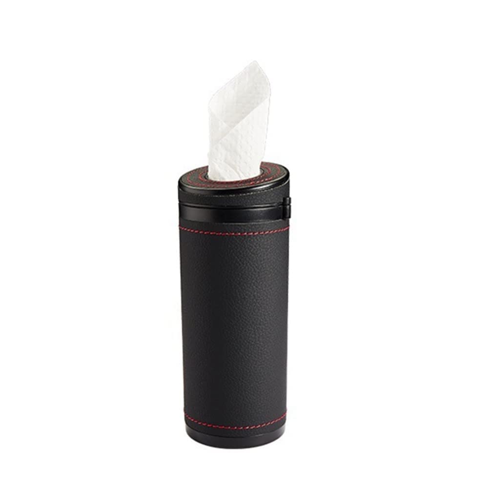 Amazon.com: Cylinder Tissue Box for Car,Leather Tissue Box Holder - for ...