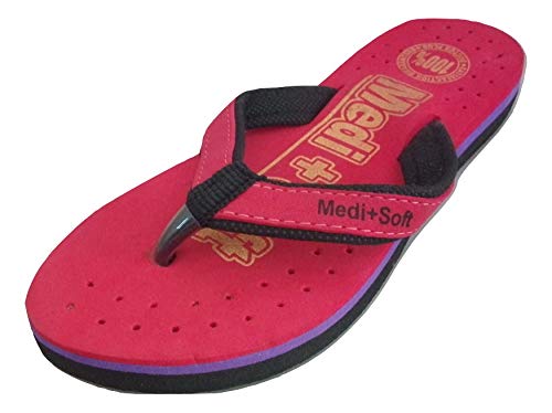 Medi Soft Ladies Diabetic and Orthopedic Chapple Colour.Red : Amazon.in ...