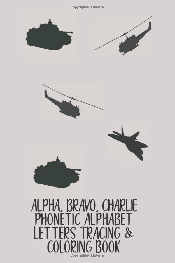 Buy Alpha, Bravo, Charlie Phonetic Alphabet Letters Tracing & Coloring ...