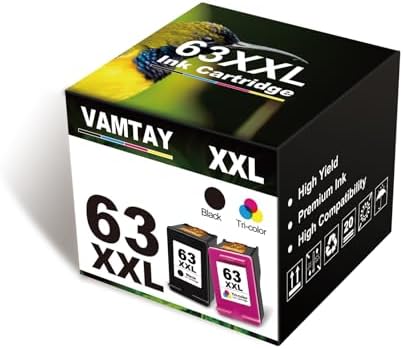 Amazon.com: Remanufactured 63 XXL Ink Cartridges Replacement for HP ...