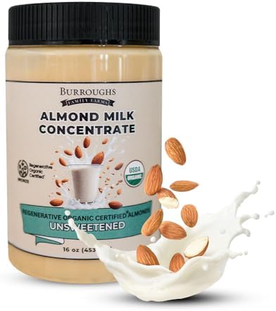 Amazon.com : Burroughs Family Farms Regenerative Organic Almond Milk ...