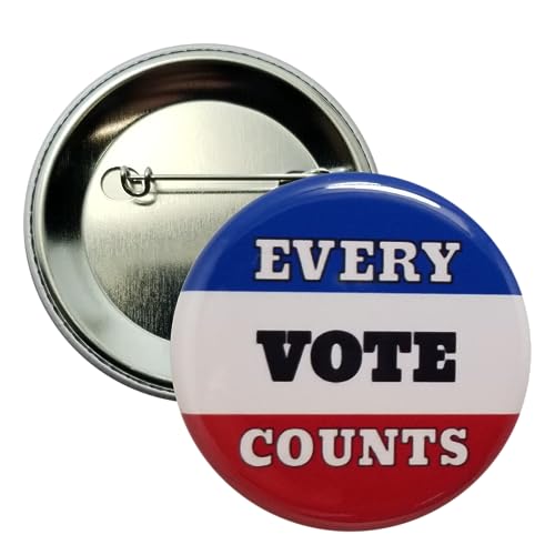 Amazon.com: Election button: every vote counts pinback button - single ...