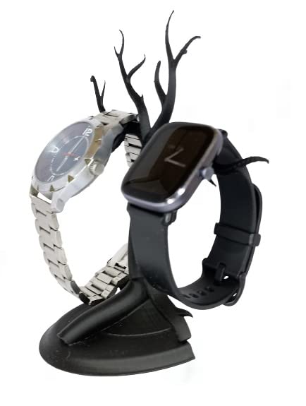 Universal Watch Stand Tree with Hanging Branches (Black) |Compatible ...