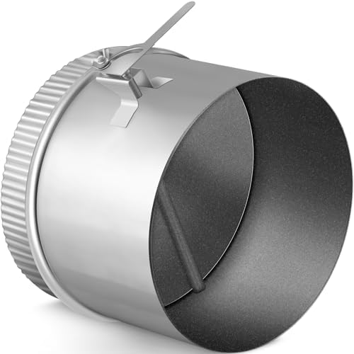 Therwen Backdraft Damper Duct Manual Volume Damper with Sleeve Stove ...