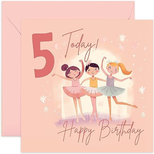 Twizler 5th Birthday Card for Girls - Fairy Princess - Age 5 Year Old ...
