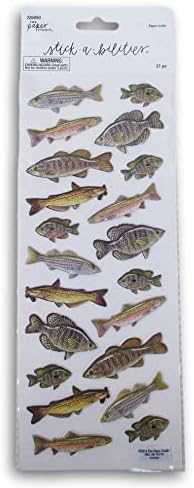 Amazon.com: Kids' 2 Sheets Small Fish Stickers - Sea Creature Decals ...