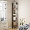 Amazon.com: Tajsoon Narrow Corner Shelf Stand 5 Tier 66.5" Industrial ...