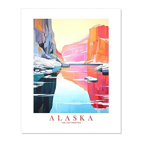 Amazon.com: Alaska Print The Last Frontier State Travel Souvenir AK ...