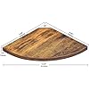 Amazon.com: HOMCENES Corner Shelf Wall Mount, Corner Floating Shelves ...