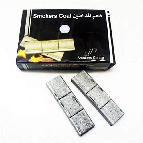 Smokers Coal Silver Brick Magic Charcoal for Sheesha Hukka Hookah (Pack ...