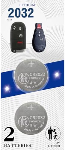 Amazon.com: uuam 2 Pack CR2032 Key Fob Battery Replacement for Jeep ...