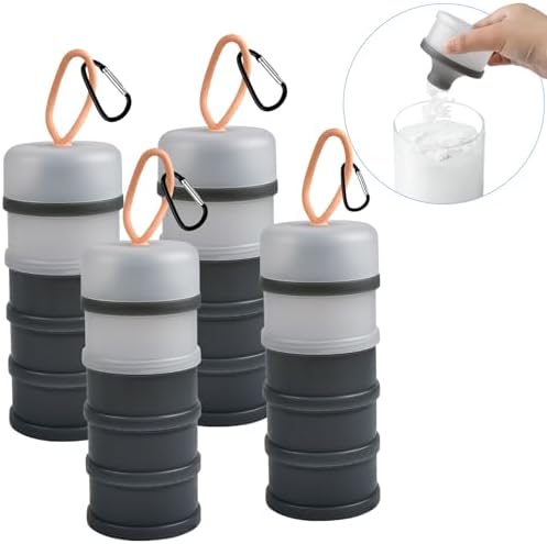 Amazon.com: Portable Protein Powder Stackable Container with Top Cap ...