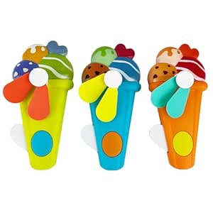 Amazon.com: acoolstore Cute hand-held donut fan, mini portable press ...