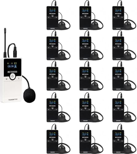 Amazon.com: Retekess TT116 Wireless Tour Guide System, Tour Guide ...