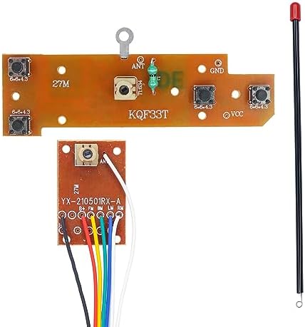 Electronic Spices 4CH RC remote control 27MHz circuit PCB transmitter ...