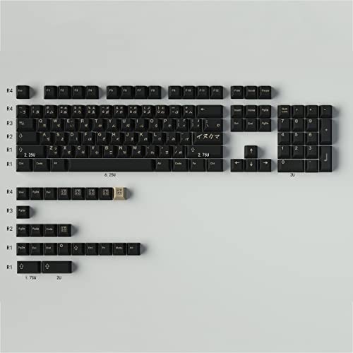 Inukuma Keycaps 129 Keys Dye Sub PBT Japanese Keycaps Set for Cherry Mx ...