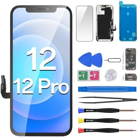 DGSCSMY for iPhone 12 Screen Replacement for iPhone 12 Pro 3D Touch LCD ...