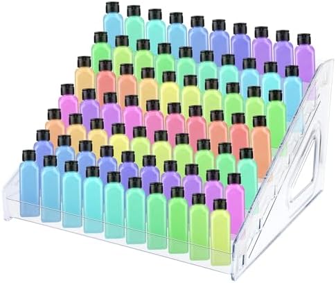Amazon.com: PEUTIER Paint Organizer, 63 Holes Acrylic Paint Storage ...