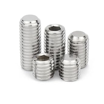 Amazon.co.jp: M1.6 M2 M2.5 M3 M4 M5 M6 M8 M10 M12 M14M16 DIN913 ステンレス鋼六角六角六角ソケット平端グラブ頭なしボルト止めねじ ...