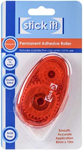 Stick it Permanent Adhesive Roller, Clear, 8mm x 10m, Adhesive Roller ...