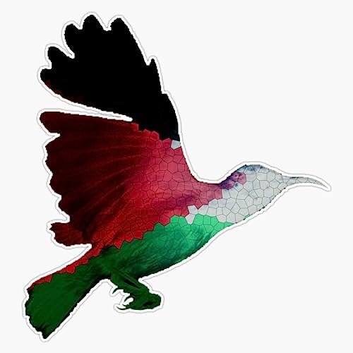 Amazon.com - Palestine Sunbird Sticker Vinyl Decal Bumper Sticker 5"
