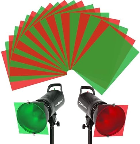 Amazon.com : 20 Pack Color Correction Gel Light Filter, Transparent ...