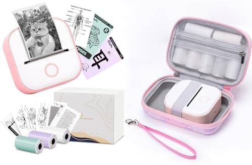 Amazon.com: Memoking Mini Sticker Printer - T02 Small Thermal Printer ...