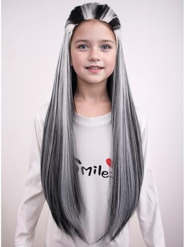 Amazon.com: MAGQOO Blonde Wig for Kids Girls Long Straight Blonde Wig ...