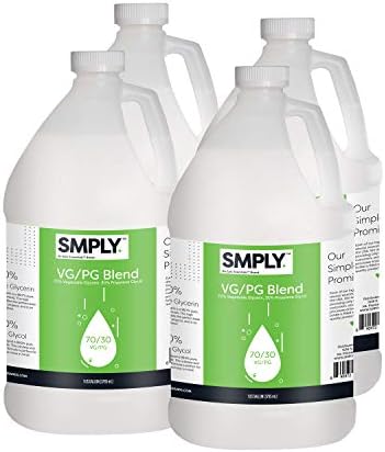Amazon.com : SMPLY. Vegetable Glycerin & Propylene Glycol Blend - 70/30 Ratio - USP Grade, Food ...