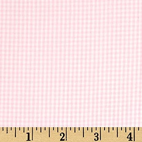 Amazon.com: 60" Wide Poly-Cotton Gingham Checks 1/16" Pink & White ...