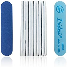 Amazon.com : Iridesi Professional Mini Blue Finger Nail Files 120/240 ...