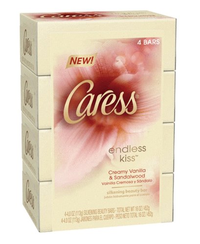 Amazon.com : Caress Beauty Bar Soap, Endless Kiss, 4 Count (Pack of 2 ...