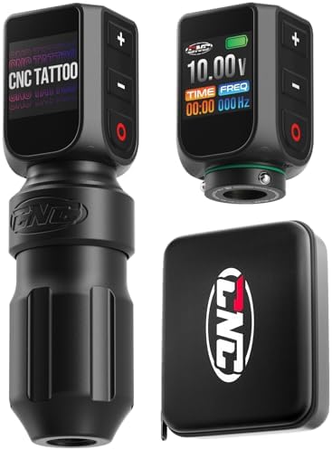 Amazon.com: CNC Wireless Tattoo Machine, Rotary Pen with 3200mAh Dual ...