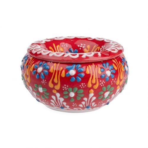 Amazon.com: Decorative Ceramic Jar-Colorful Decorative Jar with Lid ...