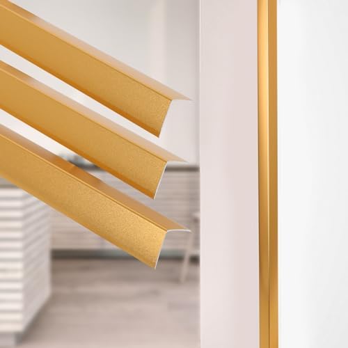 Amazon.com : Trimold L Molding Stainless Steel Corner Guards with 90 ...