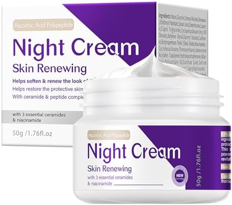 Amazon.com: Skin Renewing Night Cream - Niacinamide, Peptide Complex ...
