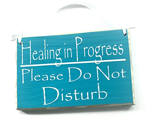 Amazon.com: 8x6 Healing In Progress Please Do Not Disturb Handmade Wood ...