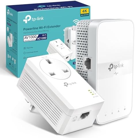 TP-Link AV1300 Gigabit Passthrough Powerline ac Wi-Fi Kit,up to 1200 ...