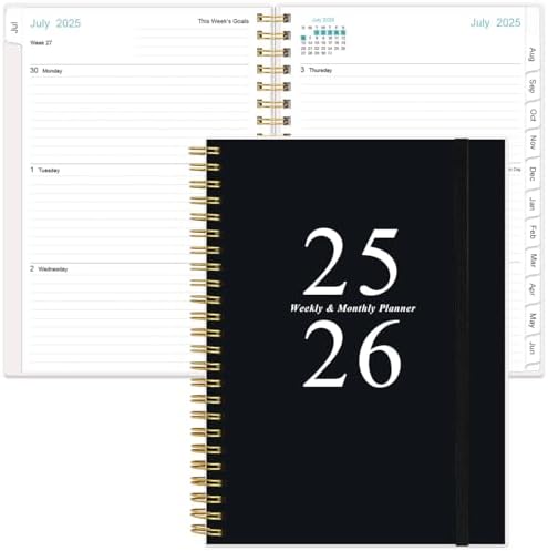 2025-2026 Diary - Planner 2025-2026 from July 2025 - June 2026, Weekly ...