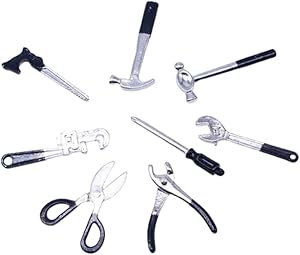 DUXUANT 8 Pcs Miniature Home Repair Multi-Tool Set for Party Dollhouse ...