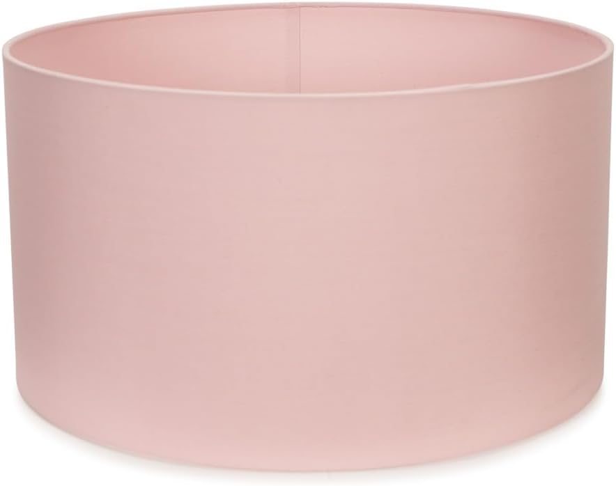 MiniSun | Large Modern Blush Pink Fabric Drum Light Shade | Lamp Shades ...
