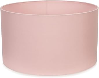 MiniSun | Large Modern Blush Pink Fabric Drum Light Shade | Lamp Shades ...