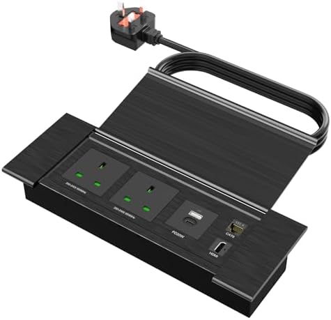 Desk Power Sockets with USB C, Ohuo Recessed Power Strip with 2 USB ...