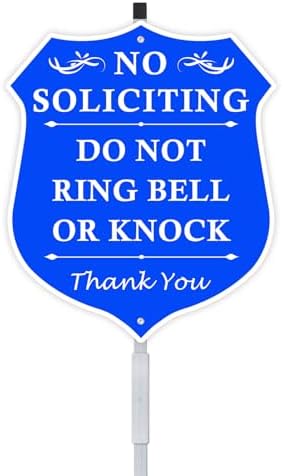Amazon.com : No Soliciting Sign for House with Stake Metal Aluminum No ...