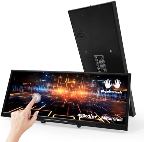 Amazon.com: 12.3 Inch Mini Touchscreen Monitor 1920x720 IPS Stretched ...