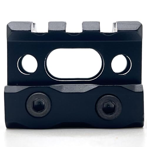 RALSPEC 20mm Picatinny Rail Riser Mount Hollow See Through 1" High Red ...